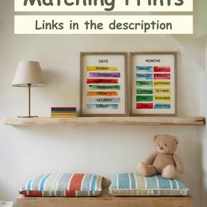 Days of the Week Educational Poster. Classroom, Playroom, Nursery ...