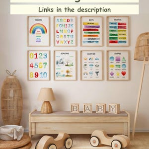 Days of the Week Educational Poster. Classroom, Playroom, Nursery ...