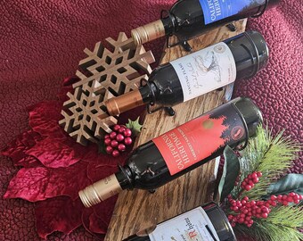 Wall-mounted Wine Rack From 70-year-old Barn Wood Handmade - Etsy