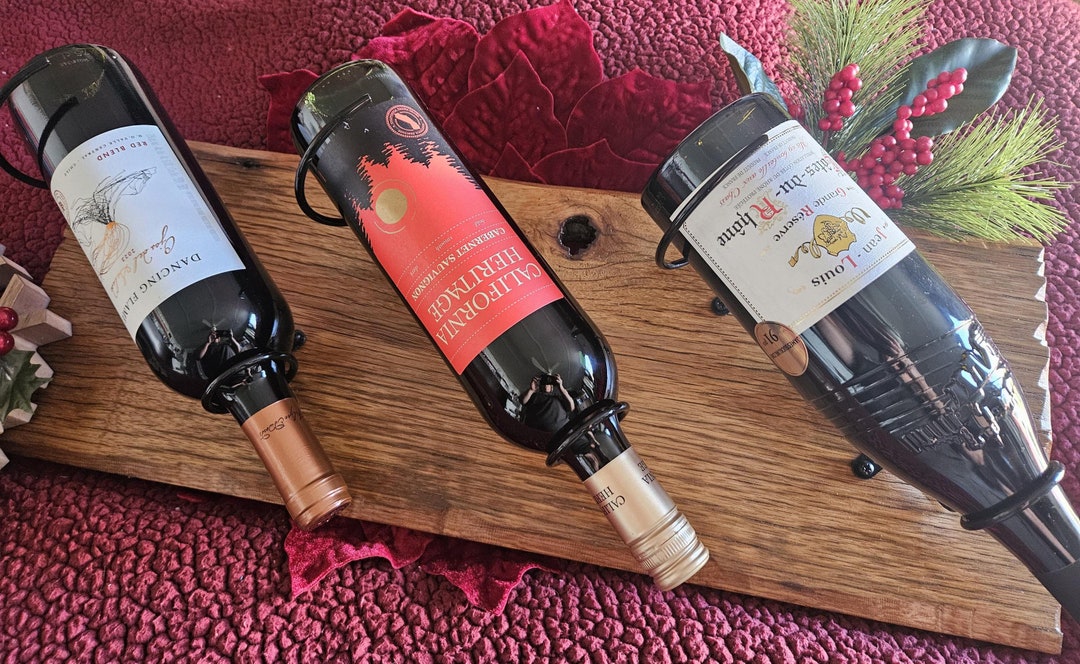 Wall-mounted Wine Rack From 70-year-old Barn Wood Handmade - Etsy