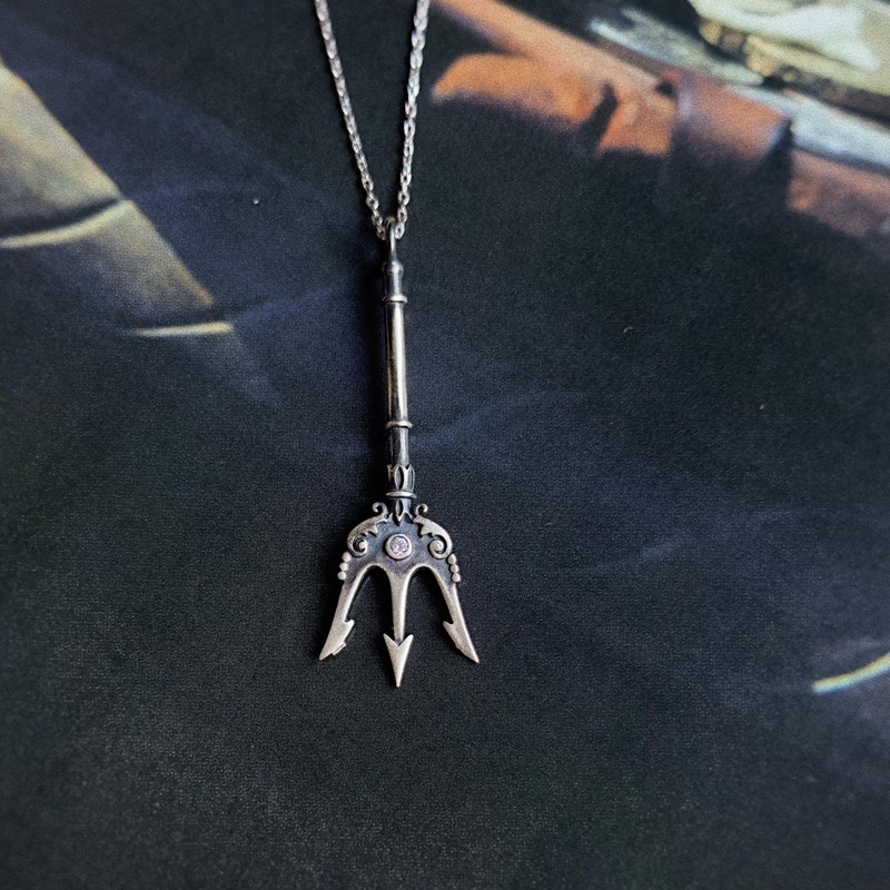 Trident Necklace - Etsy