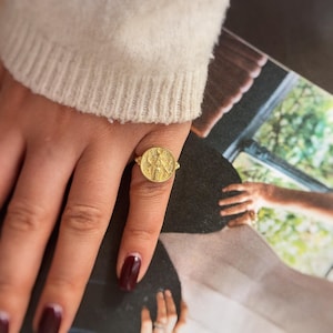 Hecate Ring, Witch Goddes Hecate Ring, Greek Mythology Coin Ring, Ancient Goddess Jewelry in ...