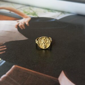 Hecate Ring, Witch Goddes Hecate Ring, Greek Mythology Coin Ring, Ancient Goddess Jewelry in ...