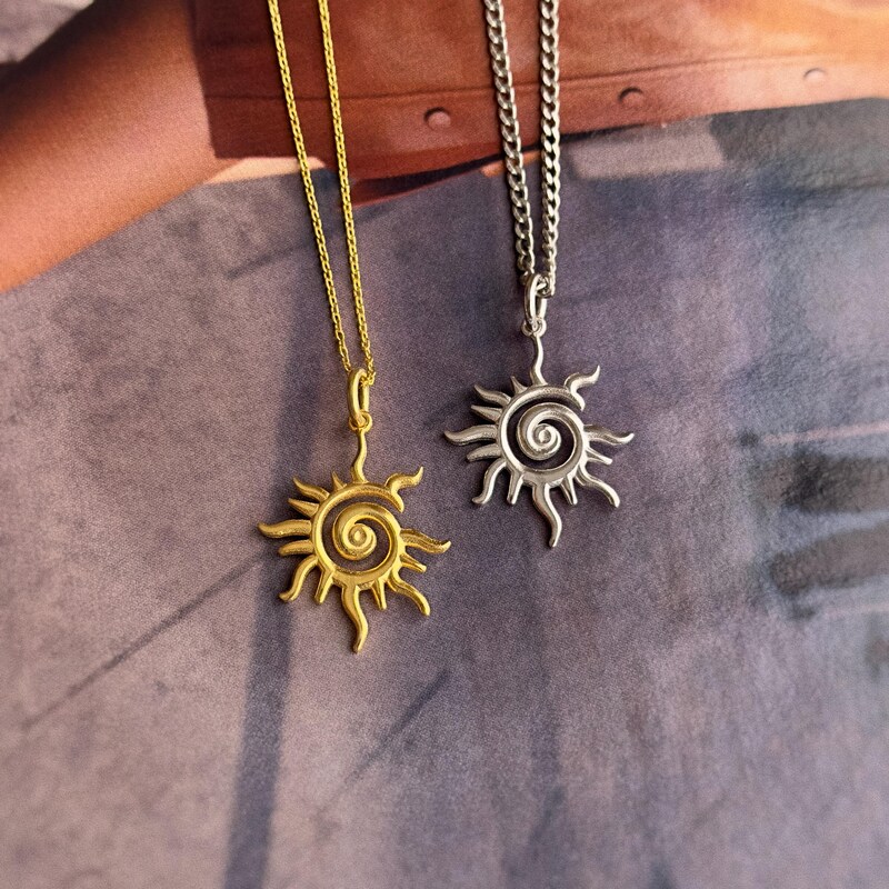 Sun Necklace - Etsy