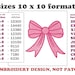 Bow Applique Machine Embroidery Design: Side Bows Bundle (10 Sizes ...
