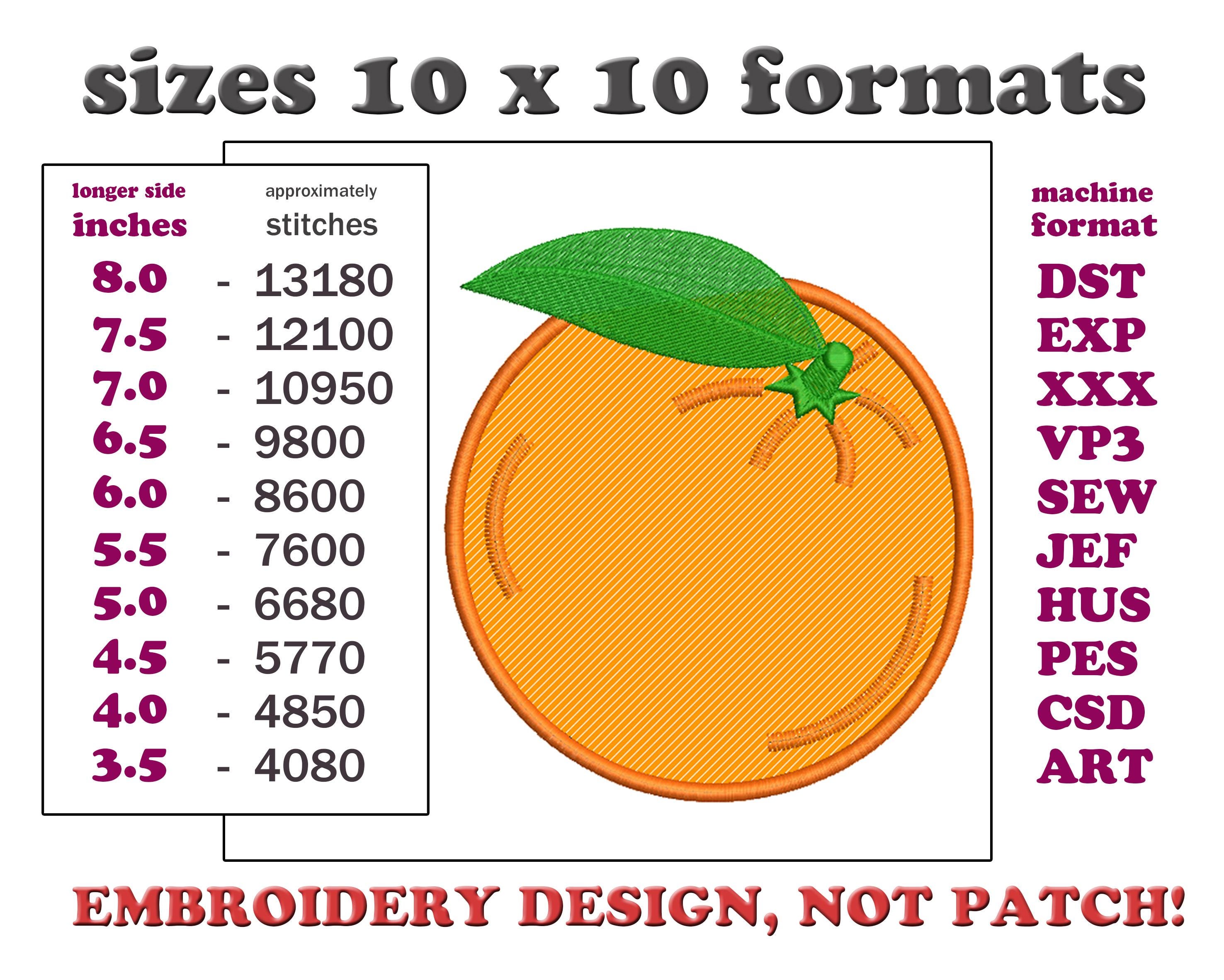 Fruit Set Applique Machine Embroidery Designs, Fruits Set of 6 Applique ...