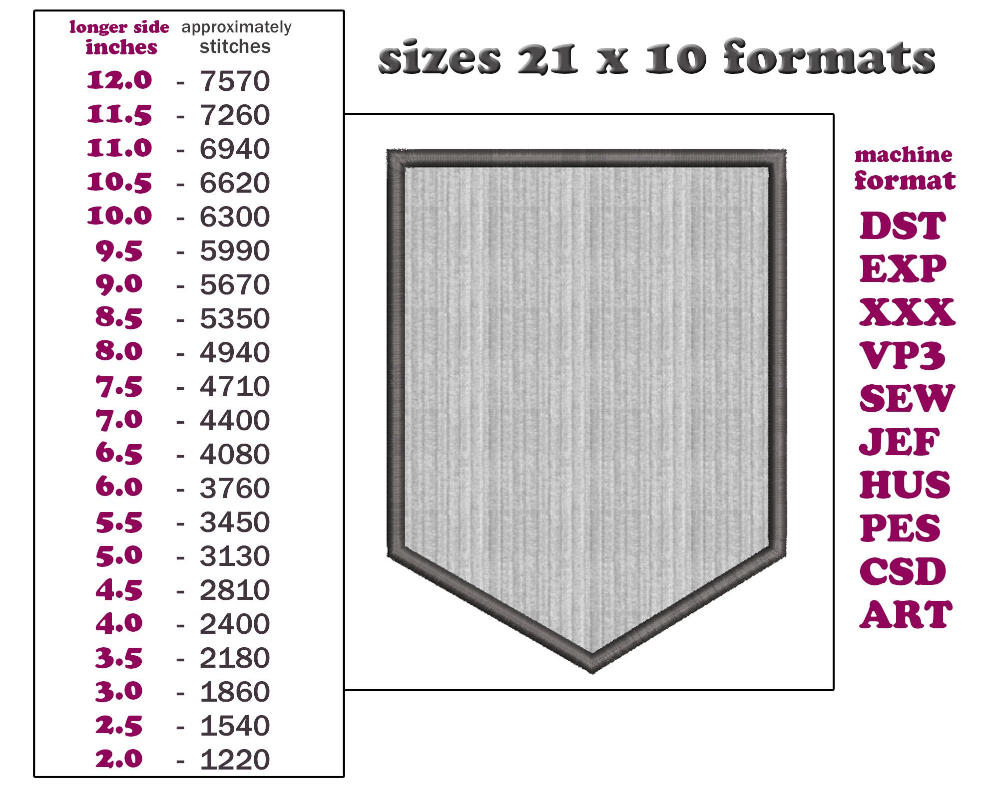 Shield Applique Machine Embroidery Designs: Crests, Emblems (DST, PES ...
