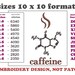 Caffeine Molecule Embroidery Designs: Coffee Print Set (digital ...