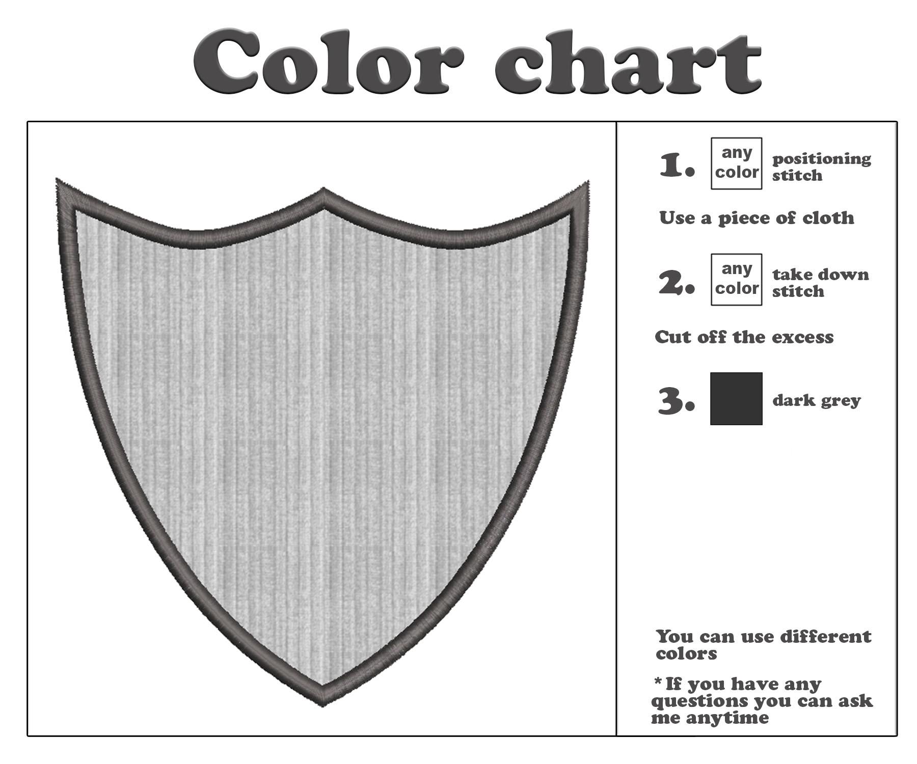 Shield Applique Machine Embroidery Designs: Crests, Emblems (DST, PES ...