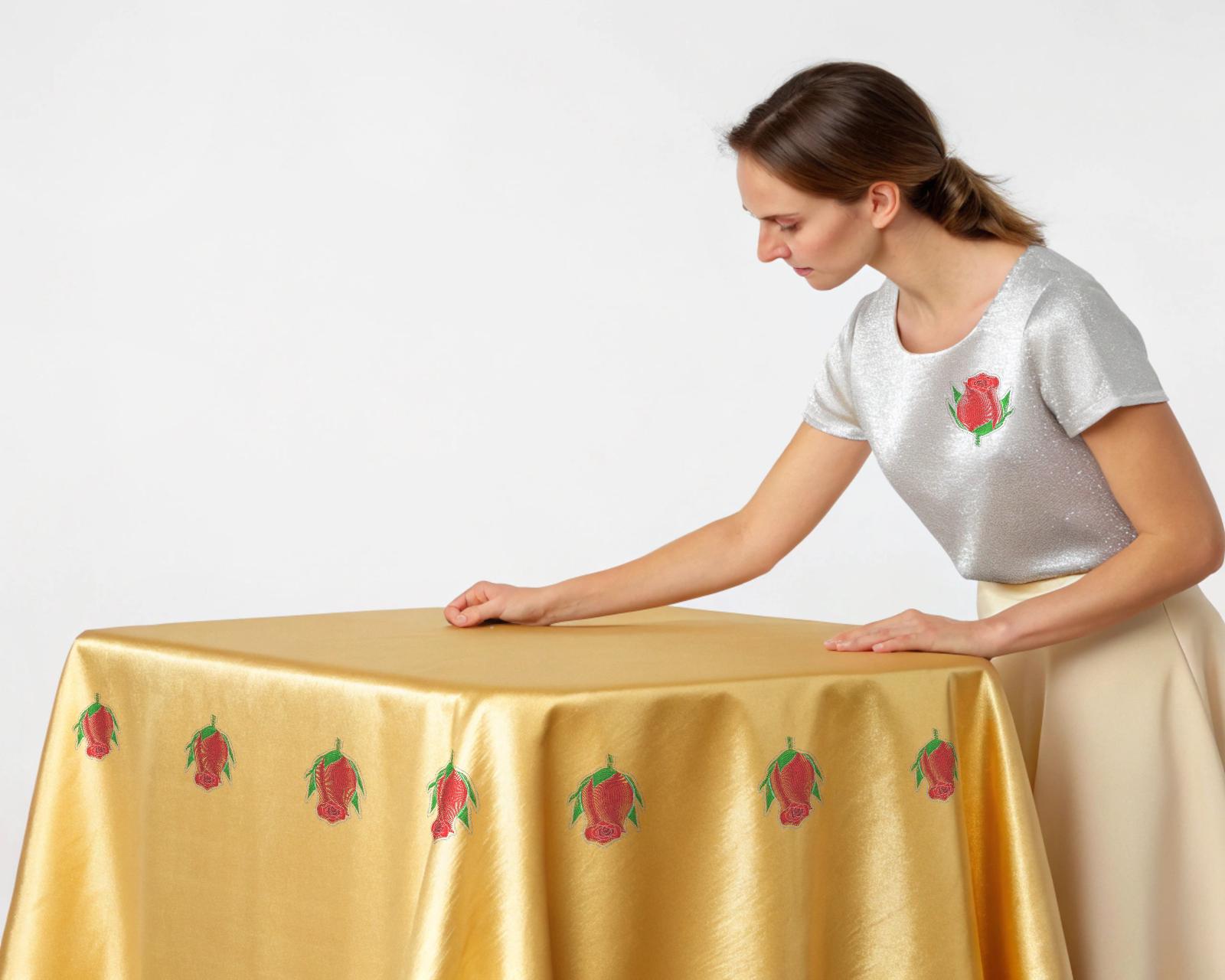 Realistic Rosebud Embroidery Design: Customizable Colors, Multiple ...