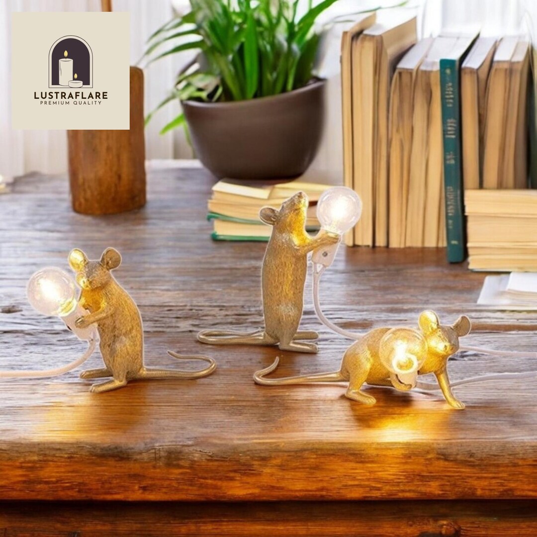Nordic Mouse LED Table Lamp Adorable Modern Art Deco Light for Home ...