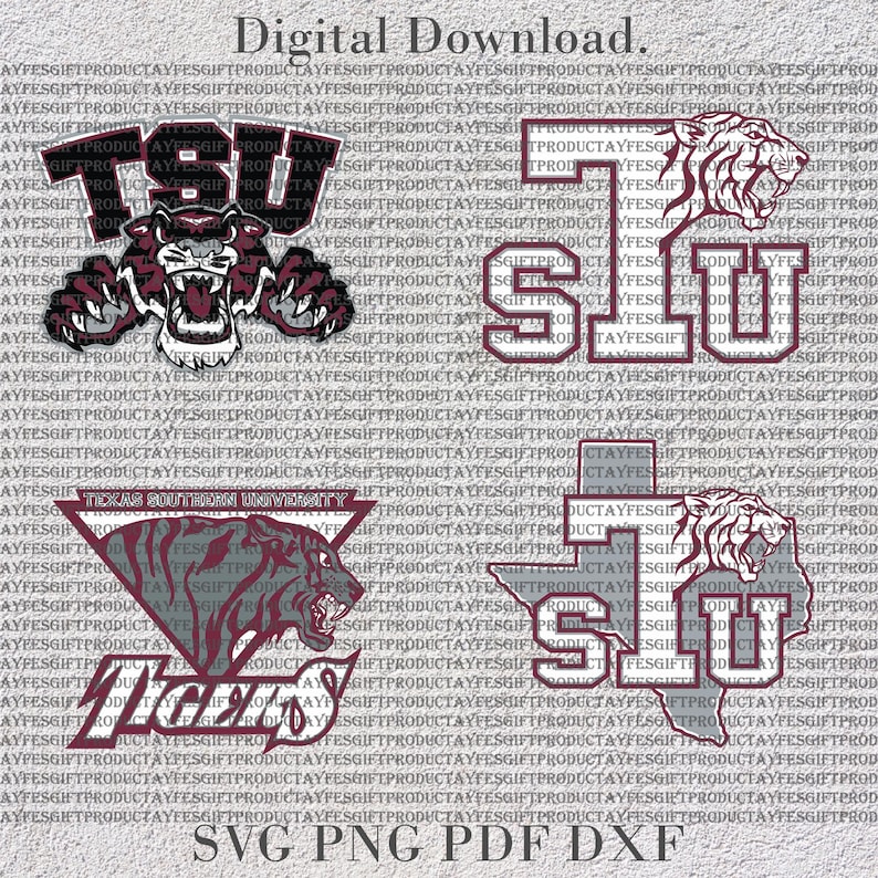 Texas Southern University SVG, Tigers SVG, College, Athletics, TSU ...