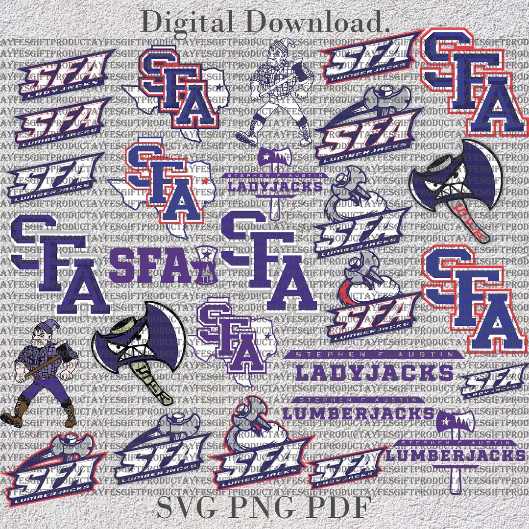Stephen F Austin University SVG, Lumberjacks SVG, SFA, College ...