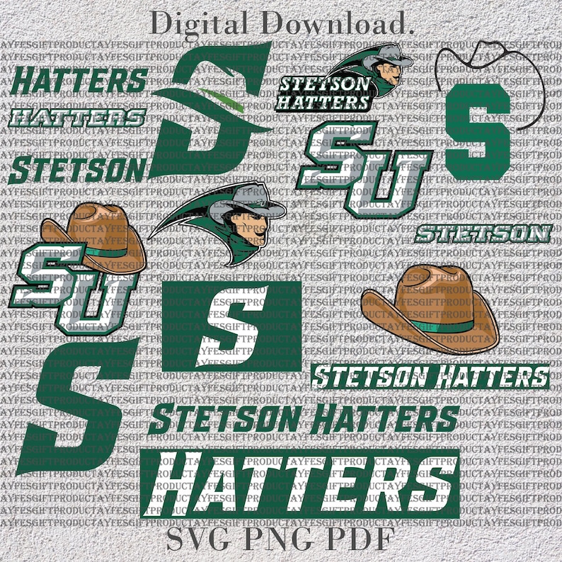 Stetson University SVG, Hatters SVG, College, Athletics, Football ...