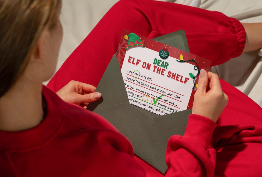 Letter to Mr/mrs Elf on the Shelf Kids Letterchristmas Lettersanta Letterelf on the Shelf Letter ...