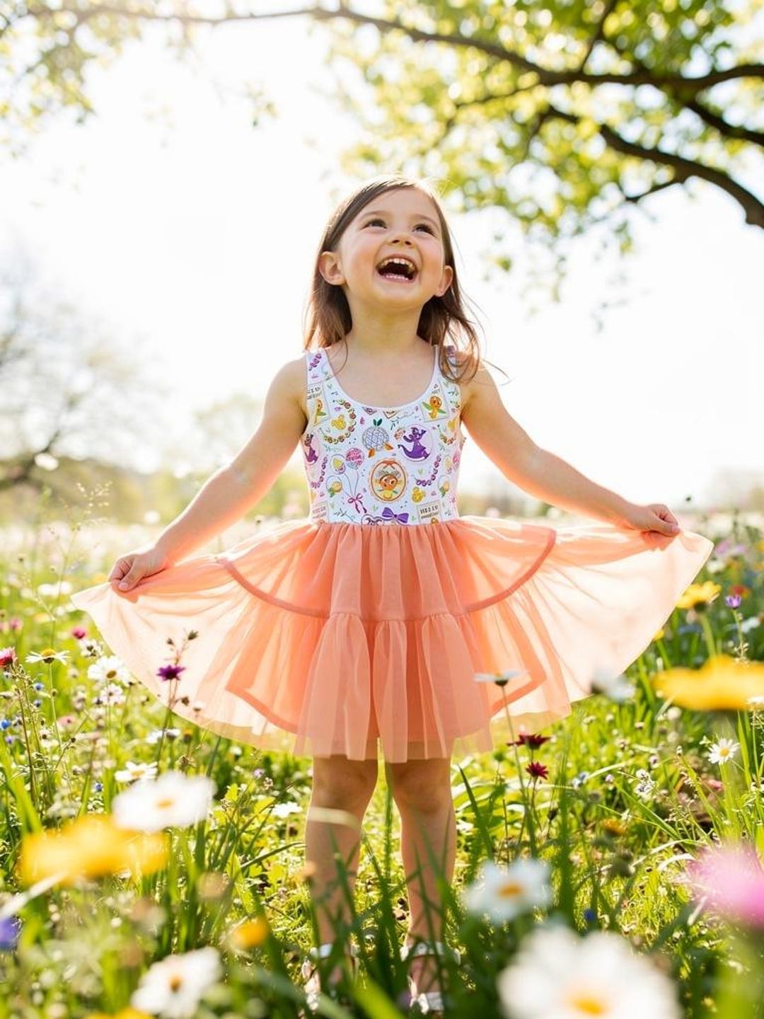 Citrus Bloom Tulle Twirlie (RTS) - Etsy