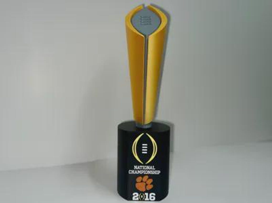 2016 or 2018 Clemson National Championship Trophy - Etsy