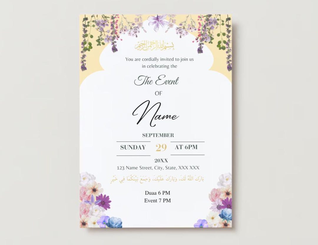 Mayoun Invitation - Etsy