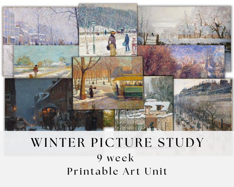 Winter Picture Study | Impressionist Printable Art | Charlotte Mason ...