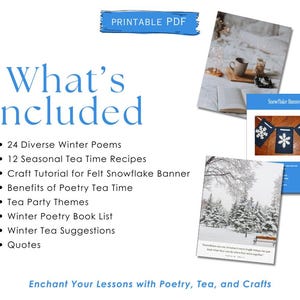 Winter Poetry Tea Time Guide PDF | Poetry, Crafting, and Treats Over ...