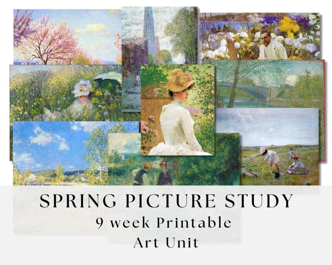 Spring Picture Study PDF | Impressionist Printable Art | Charlotte ...