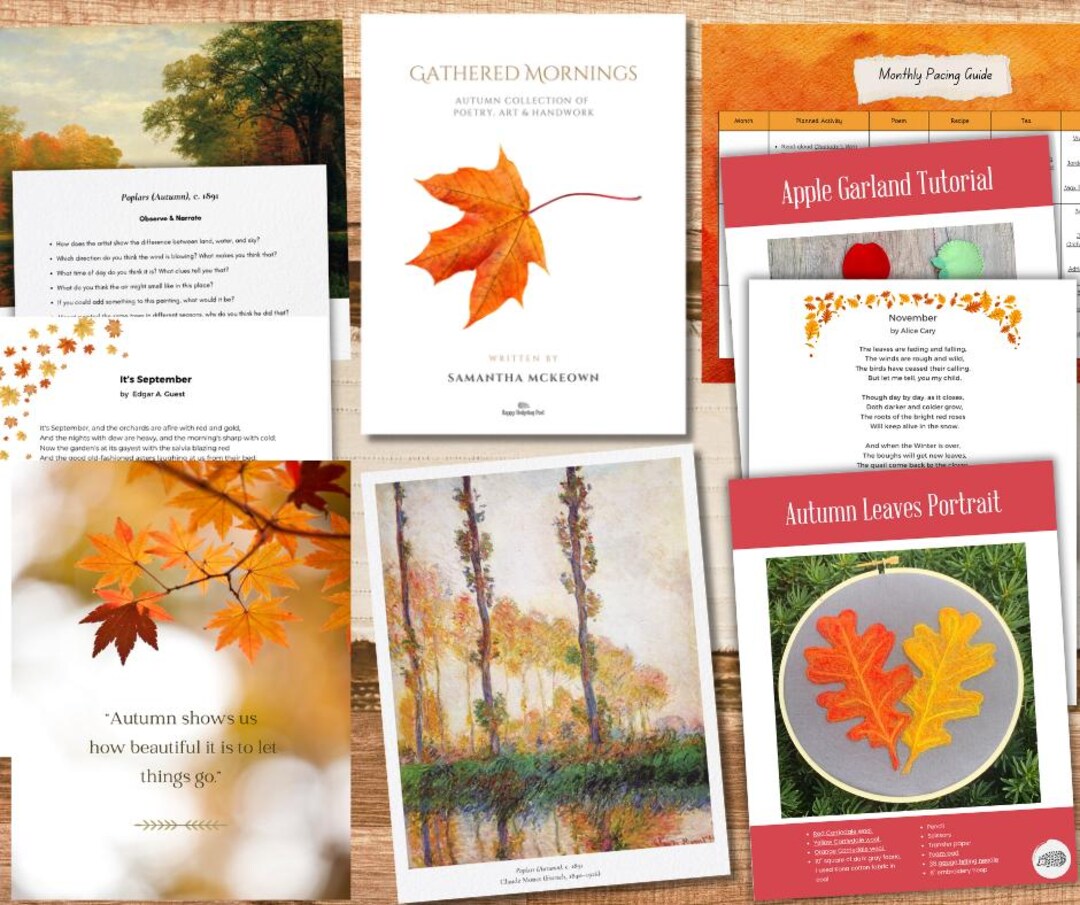 Cozy Homeschool Autumn Morning Basket Guide PDF | Recipes, Crafts, Art ...