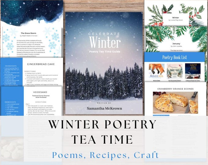 Winter Poetry Tea Time Guide PDF | Poetry, Crafting, and Treats Over ...