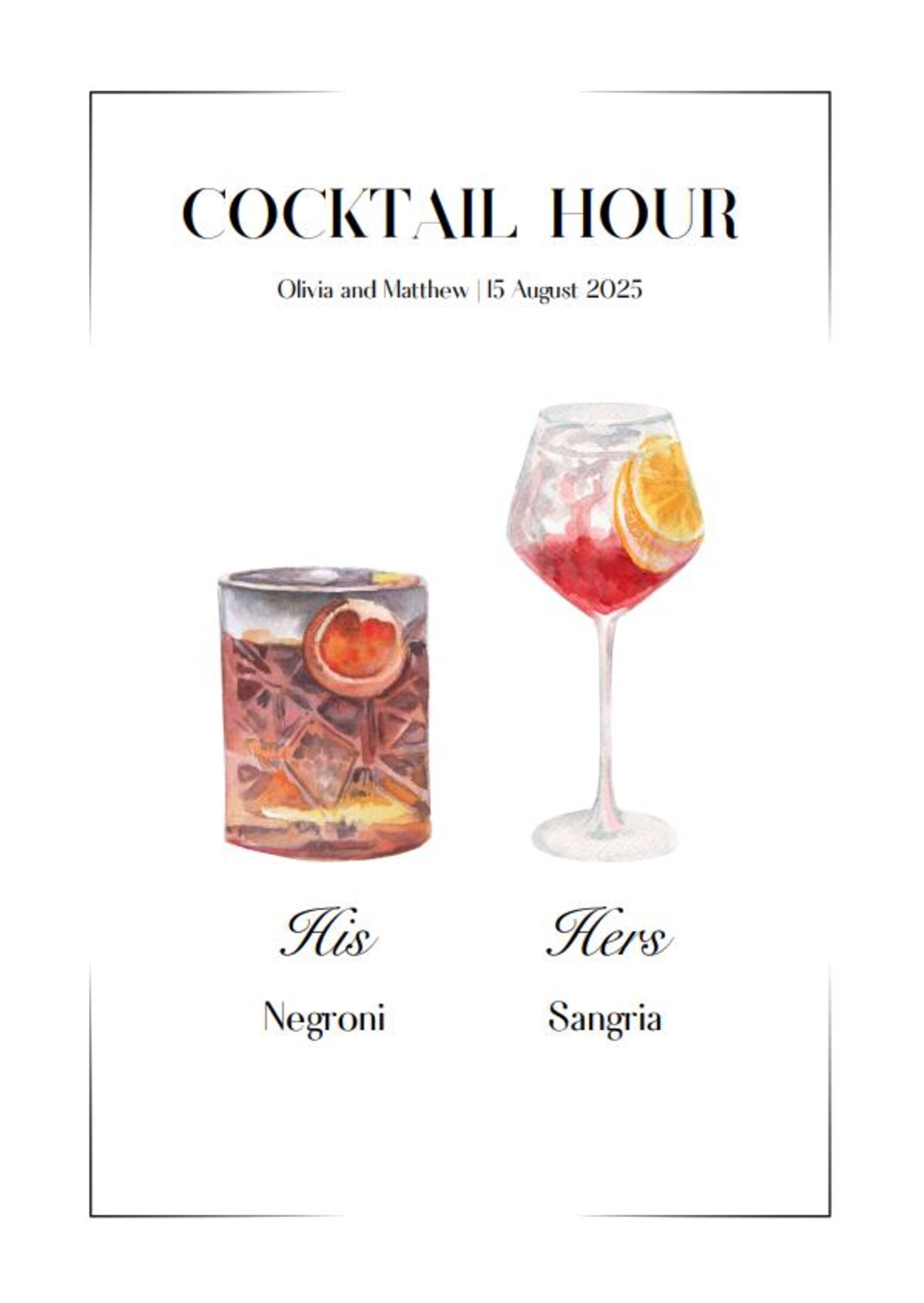 Cocktail Hour Sign - Etsy