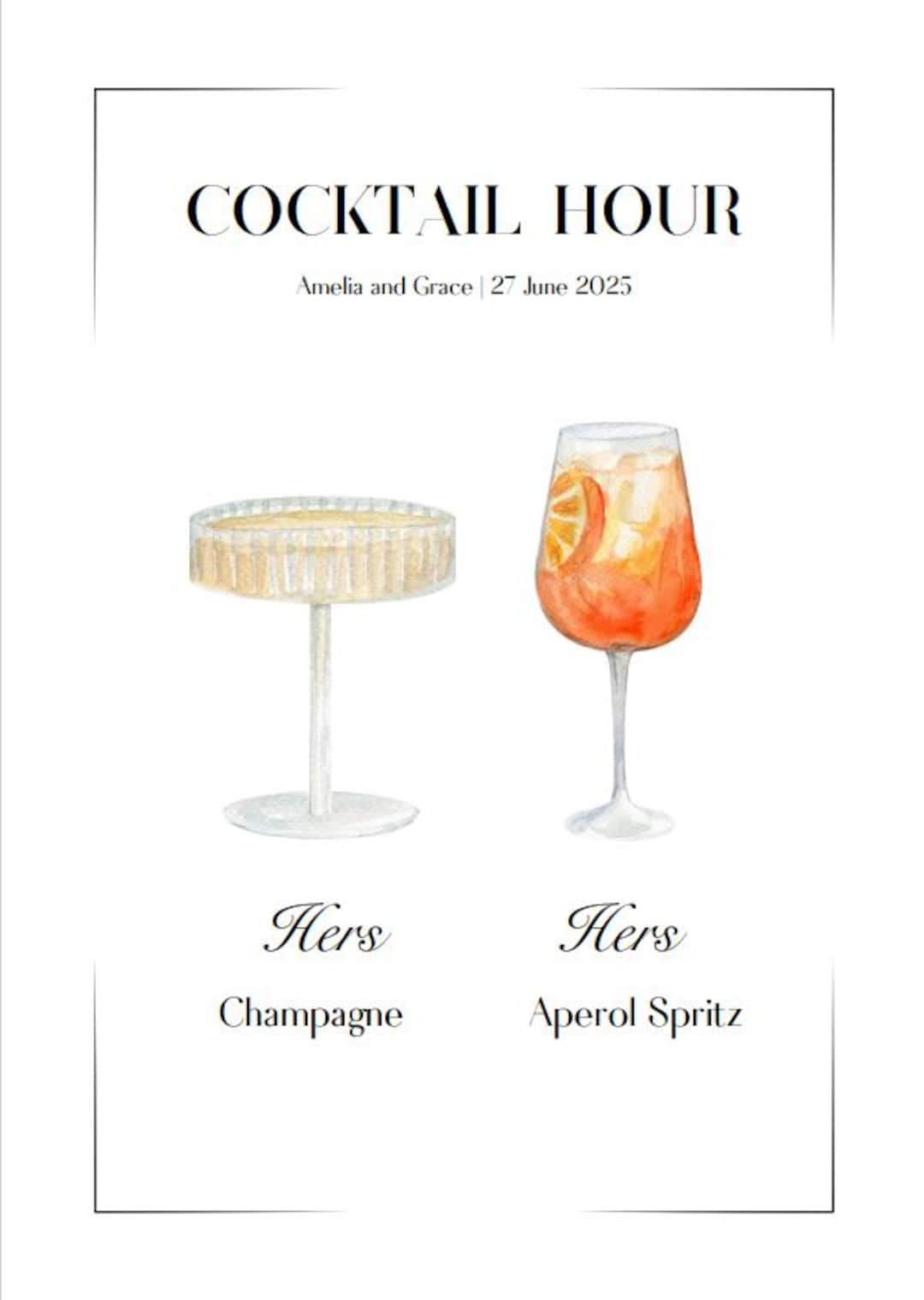 Cocktail Hour Sign - Etsy