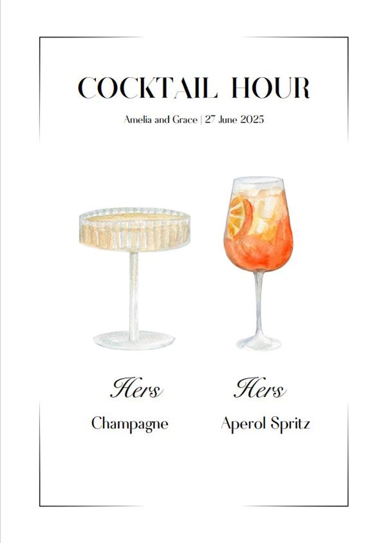 Cocktail Hour Sign - Etsy