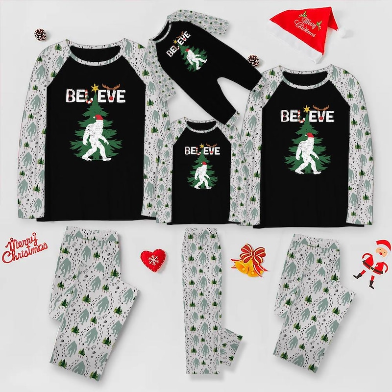 Bigfoot Family Pajamas - Etsy UK
