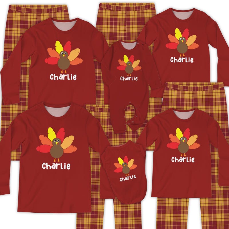 Thanksgiving Pajamas Family - Etsy