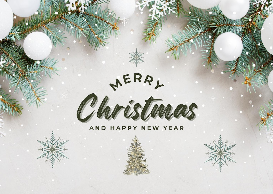 MERRY CHRISTMAS CARD - Etsy