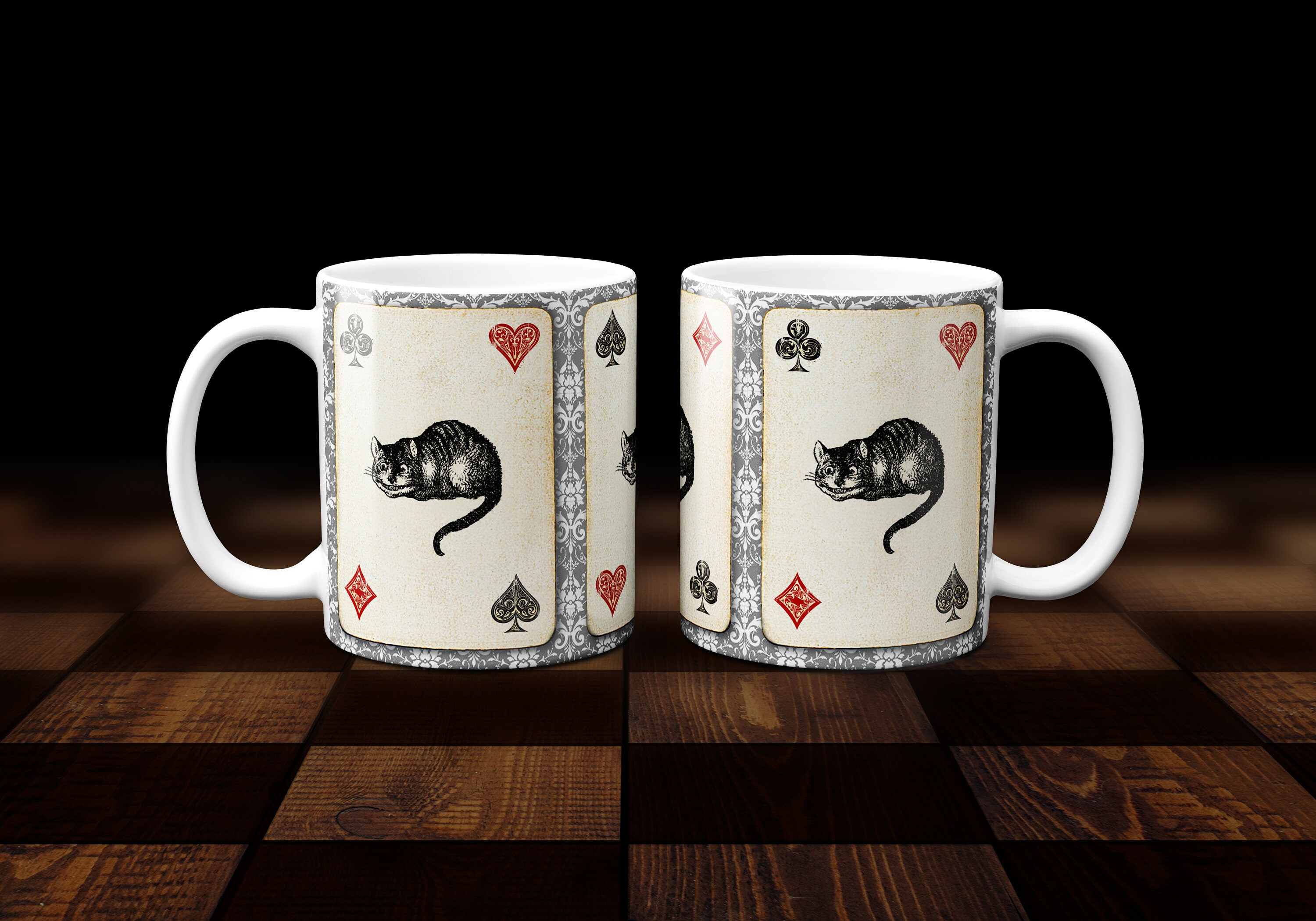 Cheshire Cat Themed Coffee Mug. Alice's Adventures in Wonderland by ...