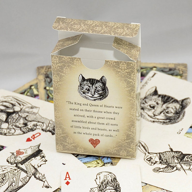 Alicia en el país de las maravillas temáticas de cartas de | Etsy