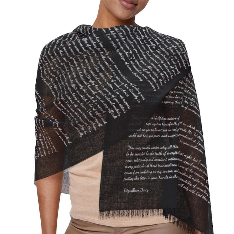 Quote Scarf - Etsy