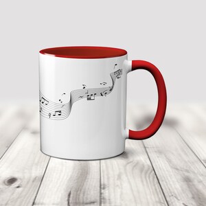 Music Notes Mug, Music Coffee Mug, Sheet Music Mug, Musician Mug, Music ...