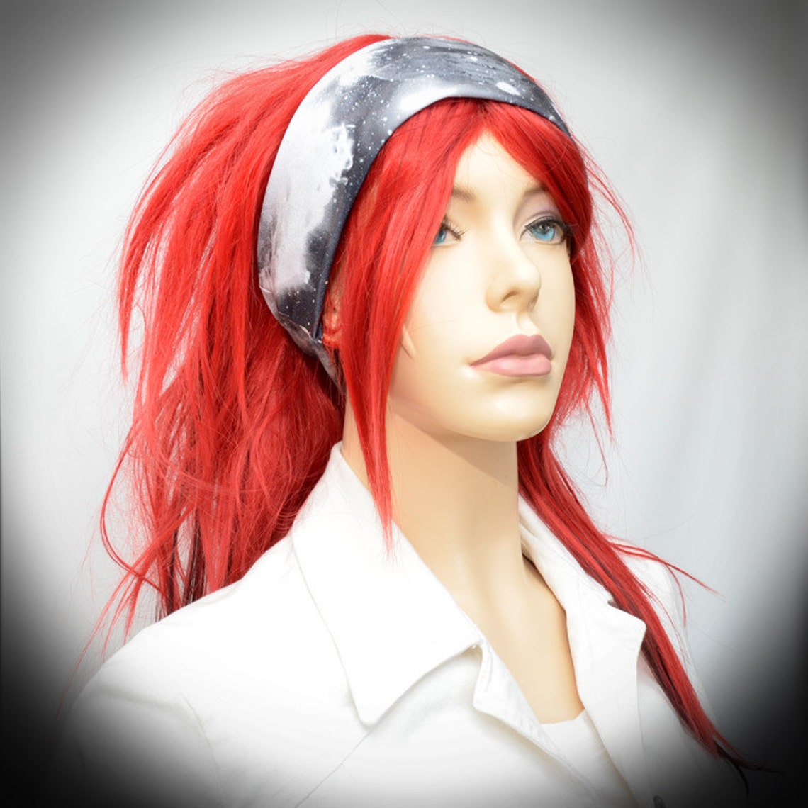 Black and White Galaxy, Stars, Planets and Space Stretchy Headband - Etsy