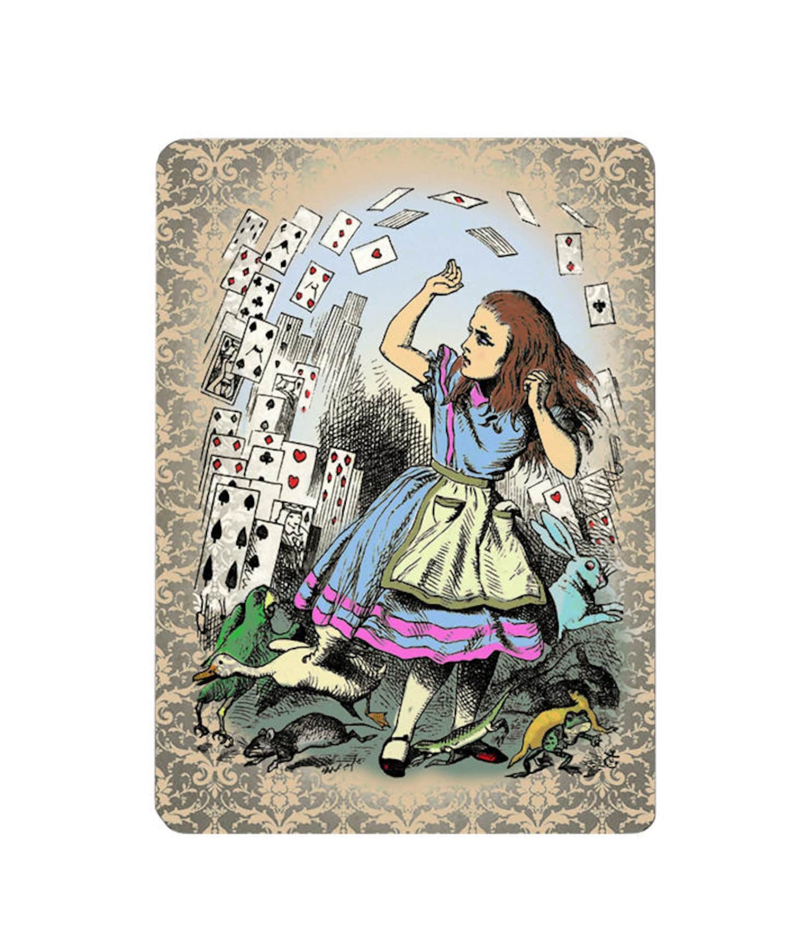 Alicia en el país de las maravillas temáticas de cartas de juego ...