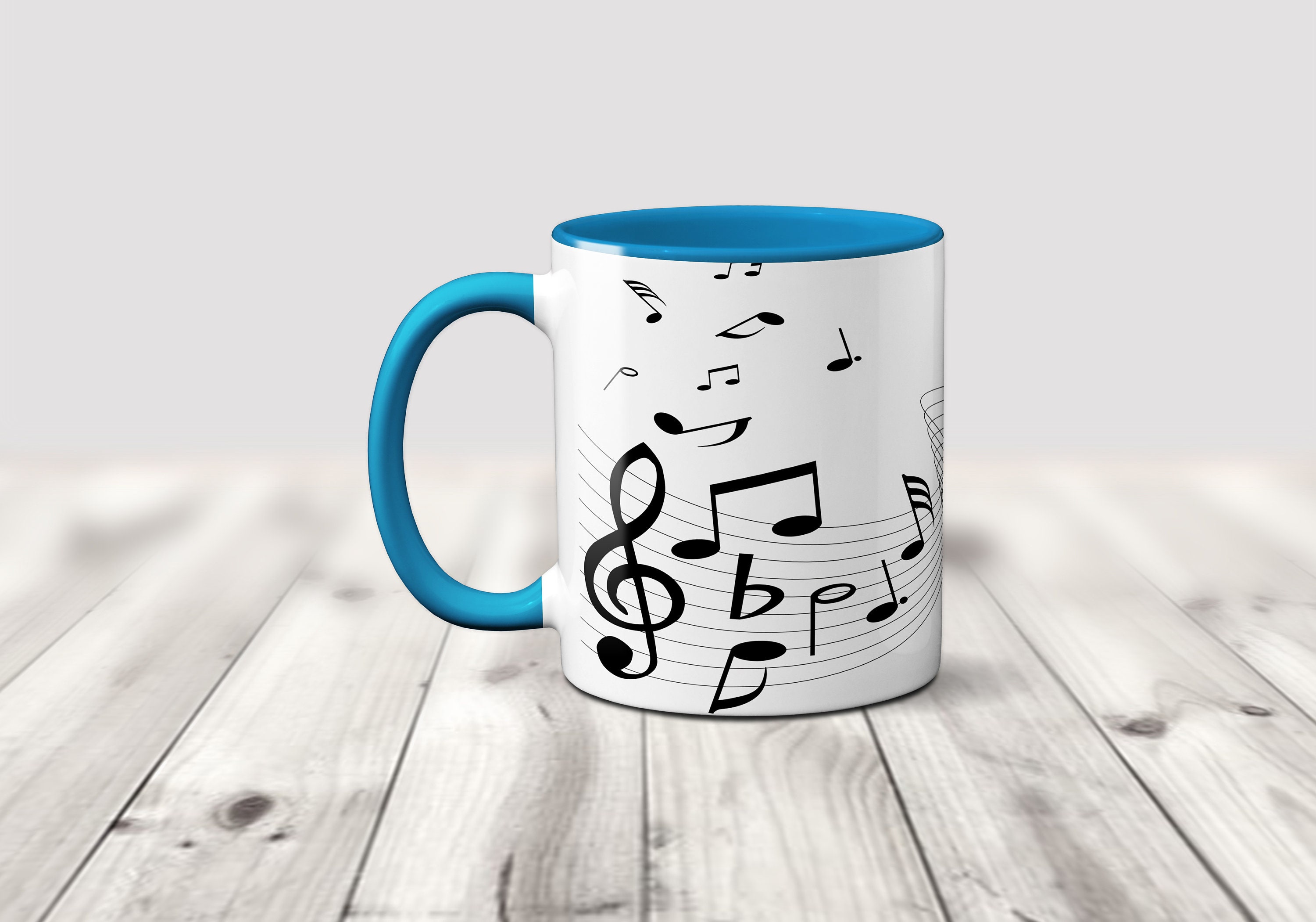 Music Notes Mug, Music Coffee Mug, Sheet Music Mug, Musician Mug, Music ...