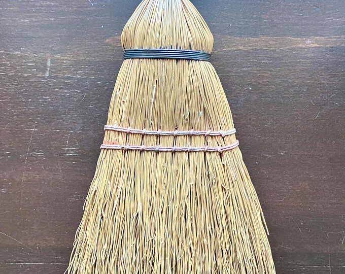 Very Vintage Corn Husk Whisk Broom With Hand Sewn Construction in a ...