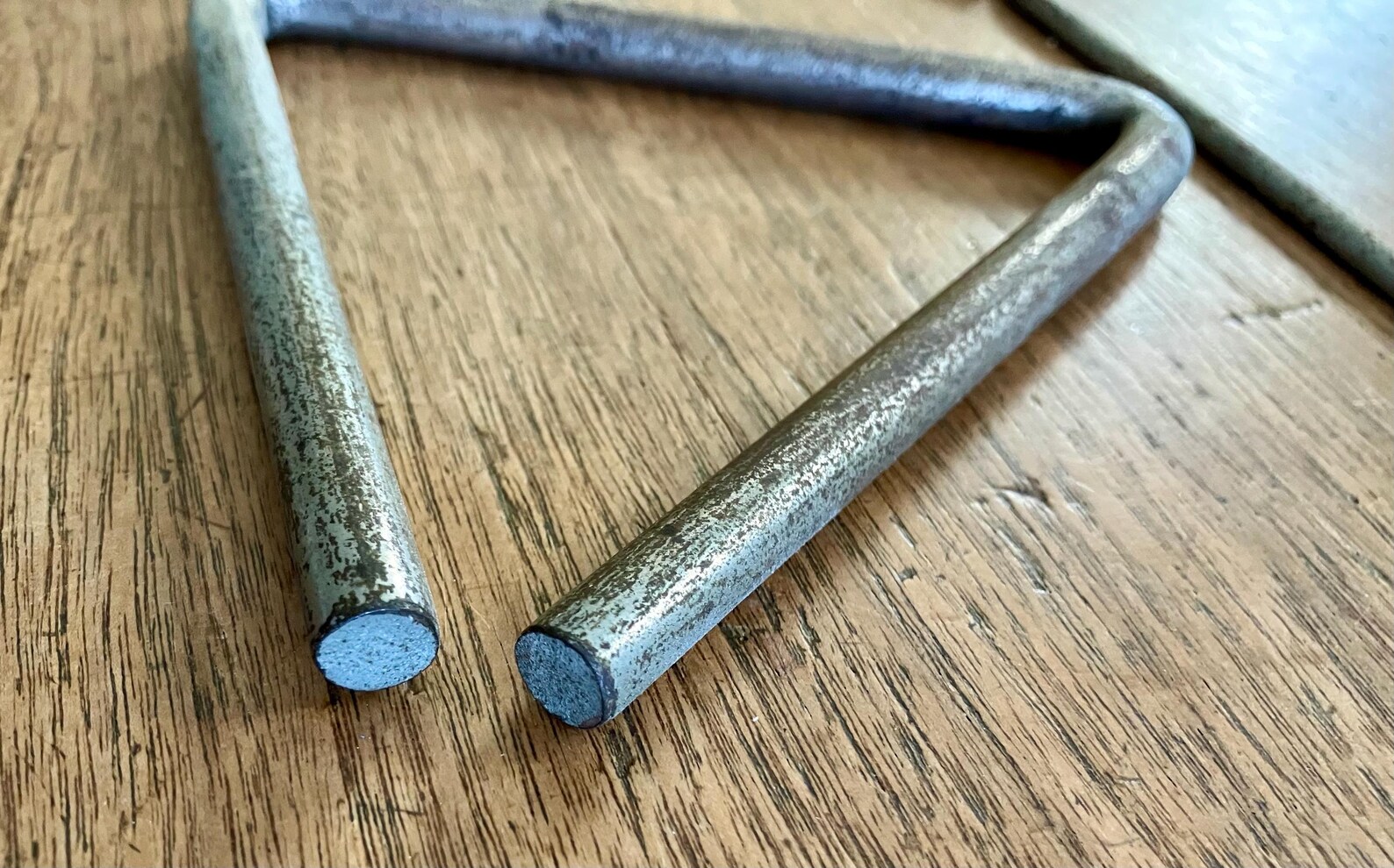 Triangle Chuckwagon Dinner Bell in Wrought Iron With Matching Ringer ...