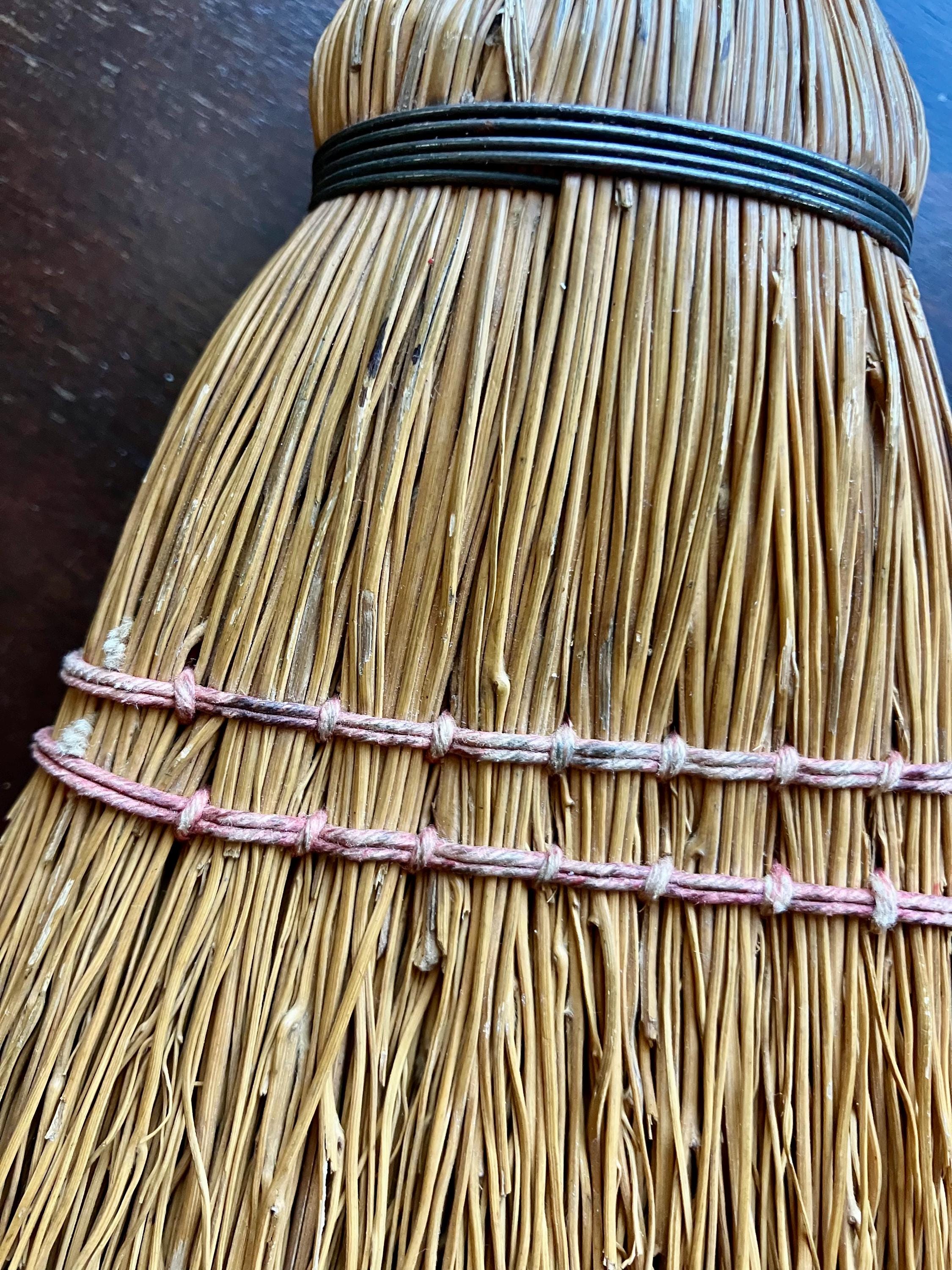 Very Vintage Corn Husk Whisk Broom With Hand Sewn Construction in a ...