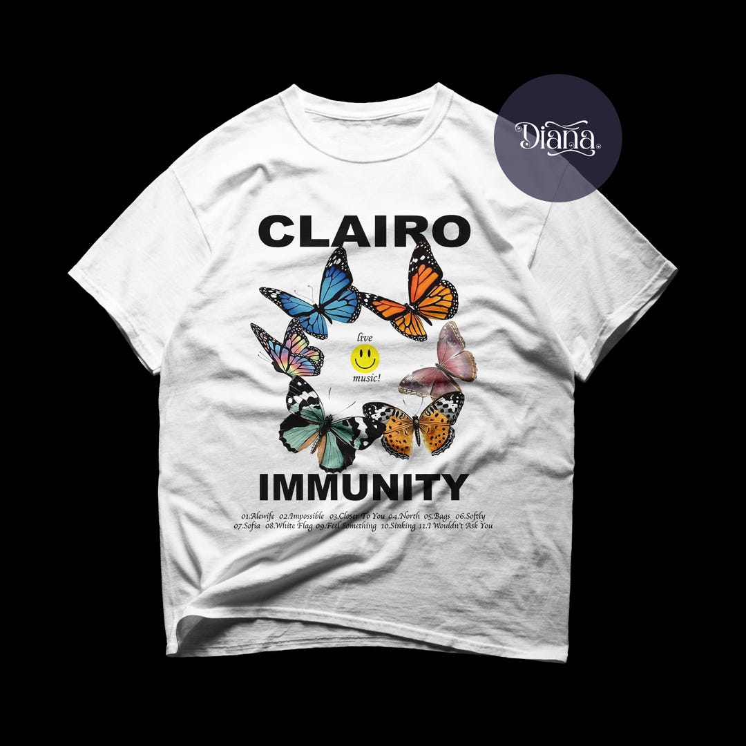 Clairo T-shirt Pop Music Shirt Immunity Album Shirt Sling Album Charm ...