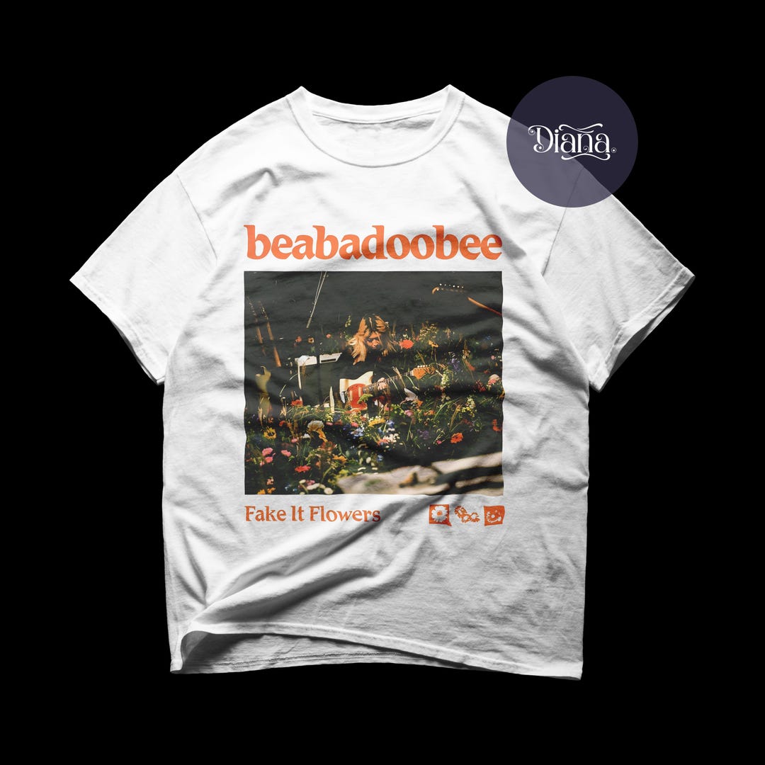 Beabadoobee T-shirt Pop Music Shirt Fake It Flowers Album Shirt ...