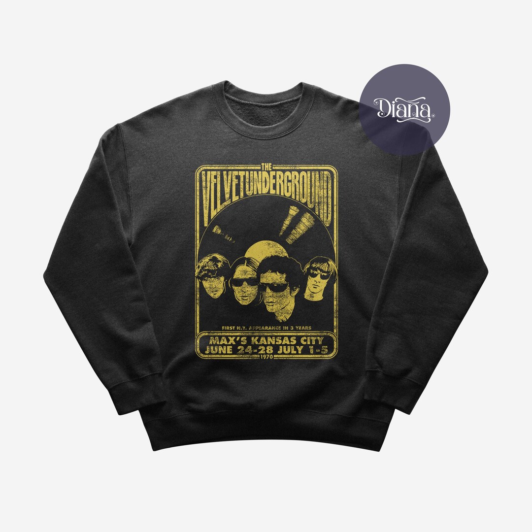 The Velvet Underground Sweatshirt Rock Music Pale Blue Eyes Sunday ...