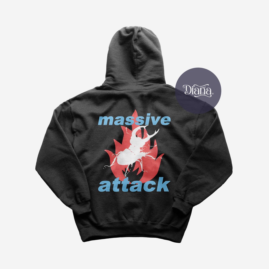 Massive Attack Hoodie Electronic Music Hoodie Blue Lines Mezzanine ...