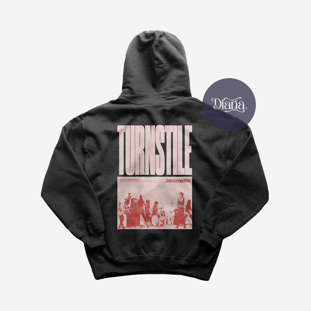 Turnstile Hoodie Punk Music Hoodie Love Connection Hoodie GLOW ON ...