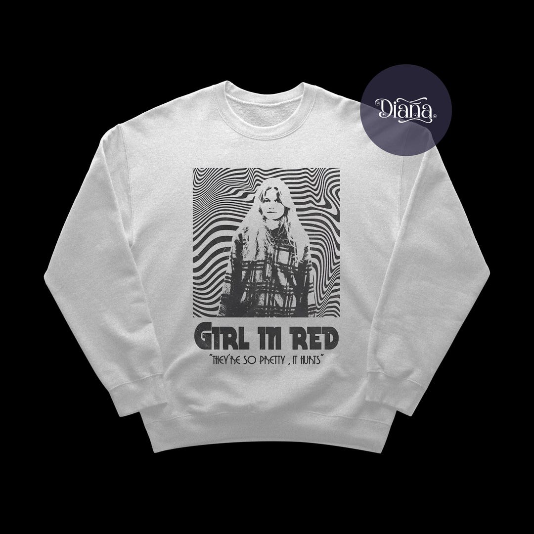 Girl in Red Sweatshirt Pop Music Sweatshirt Pick Me We Fell in Love in ...