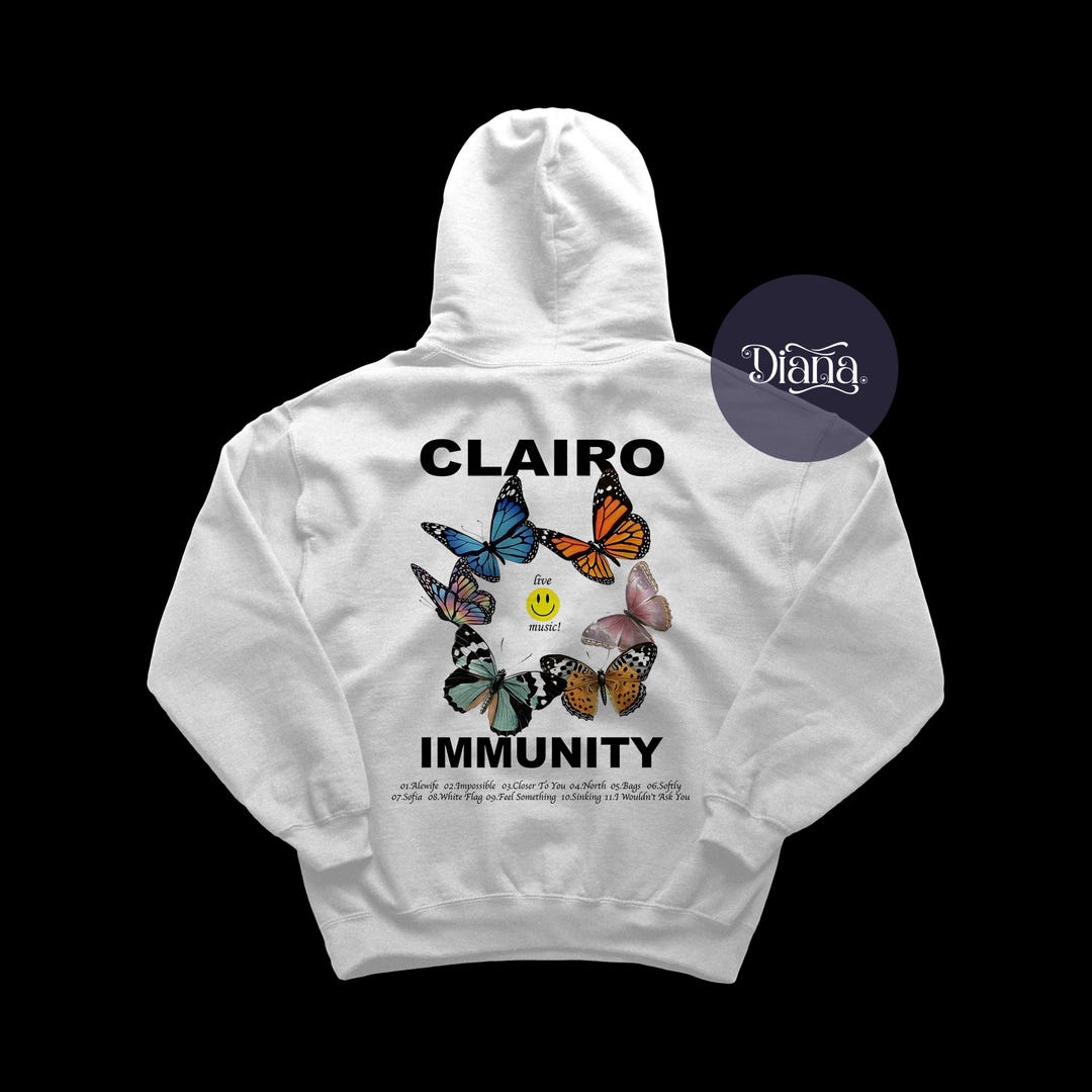 Clairo Hoodie Pop Music Hoodie Immunity Album Hoodie Sling Album Charm Album Sofia Clairo Merch ...